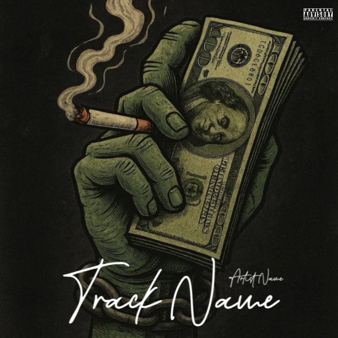 Black Money Mixtape Album Cover Album Cover Template | PosterMyWall