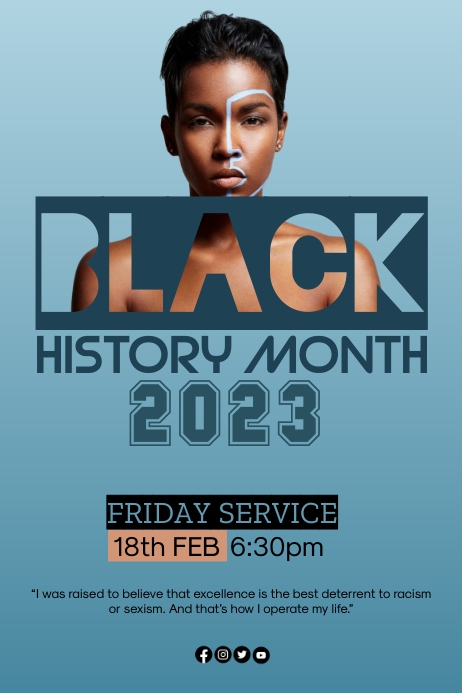 BLACK MONTH HISTORY Template | PosterMyWall