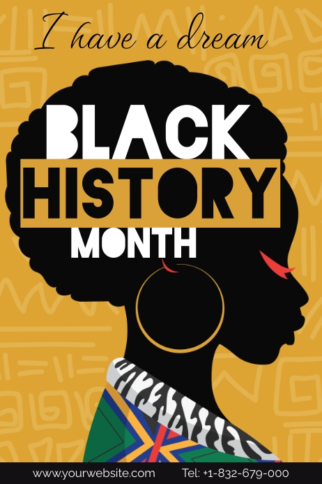 Modèle Une Histoire Du Mois Noir | PosterMyWall