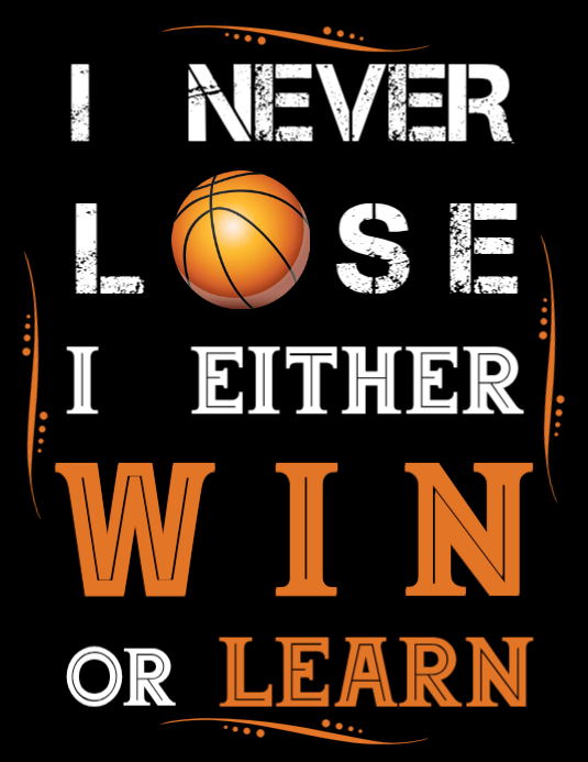 Black Motivational Sports Quote Flyer Template | PosterMyWall