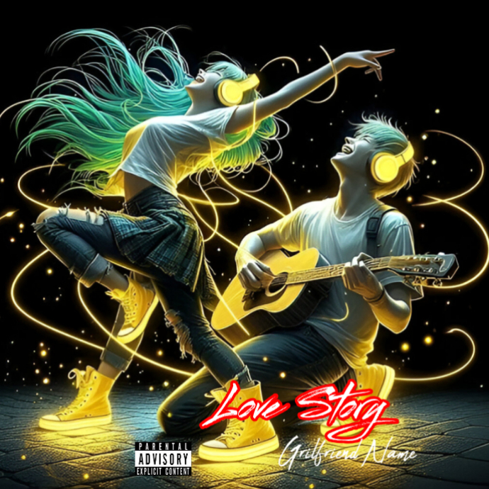 Black Music Album Cover Album Cover Template | PosterMyWall