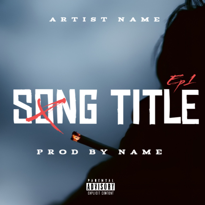 Black Music Album Cover Album Cover Template | PosterMyWall