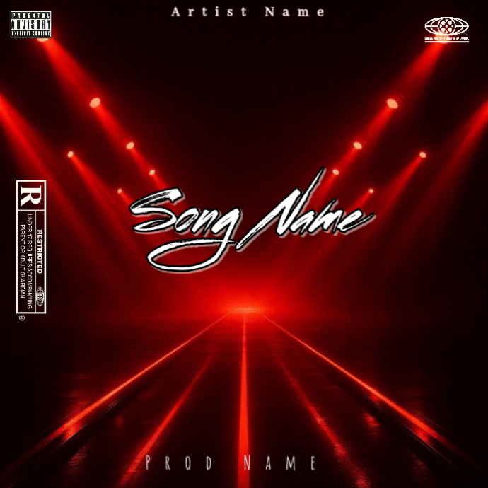 Black Music Album Cover Album Cover Template | PosterMyWall