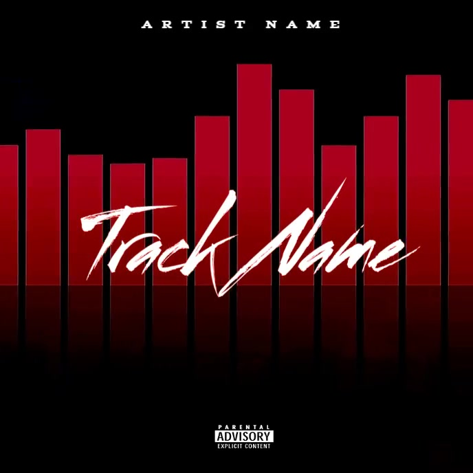 Black Music Album Cover Album Cover Video Template | PosterMyWall