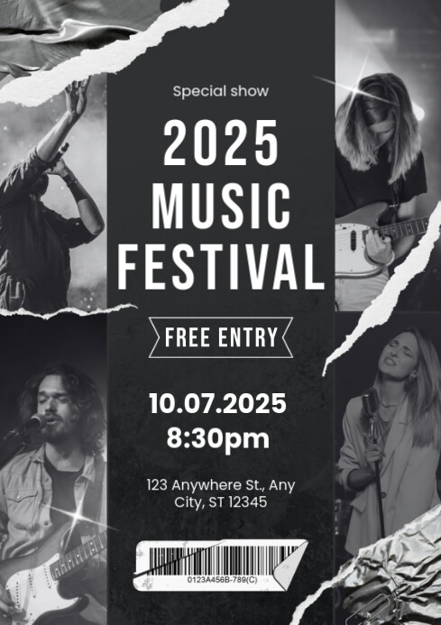 Copy of Black Music Festival A4 | PosterMyWall