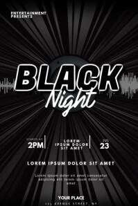 Black event flyer template | PosterMyWall