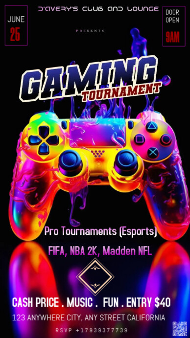 Black Neon 🎮 Ready To Compete? Join The Ultimate Gaming Tournament ...