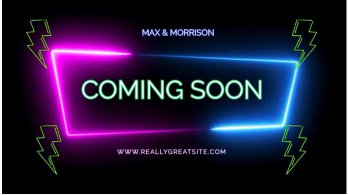 Copy of Black Neon Coming Soon Digital Display (16:9) | PosterMyWall