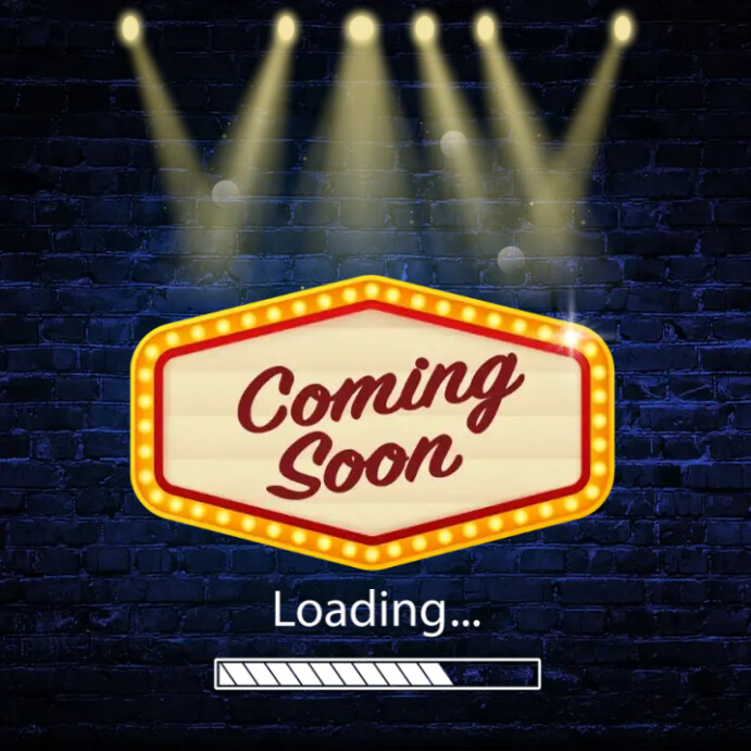 Black Neon Coming Soon Notice Instagram Post Template | PosterMyWall