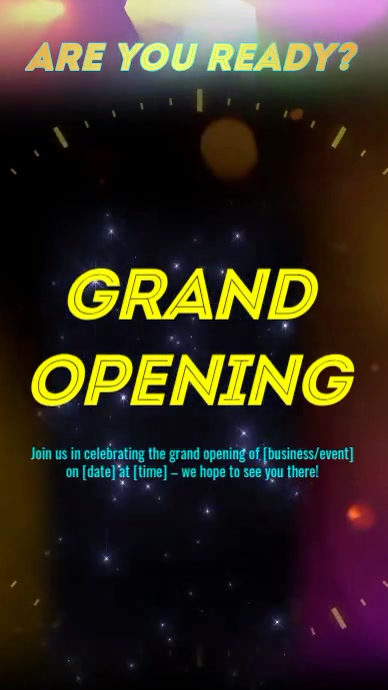 Black Neon Countdown Instagram Story Template | PosterMyWall