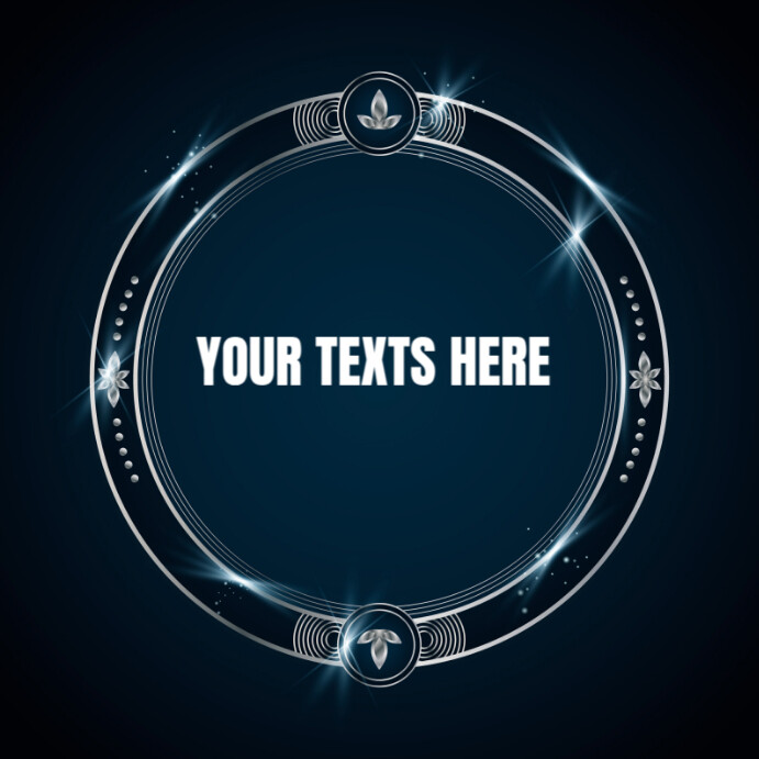 Black Neon Futuristic Glow Frame Instagram Post Template | PosterMyWall