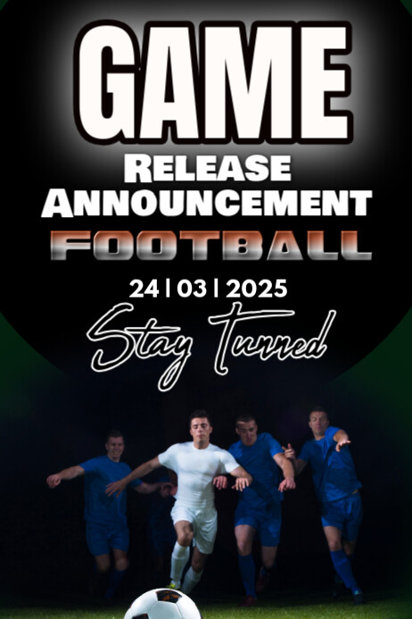 Copy of Black Neon Game Release Announcement Poster | PosterMyWall