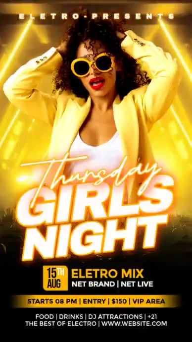 Girls Night Out Instagram Reel Template | PosterMyWall