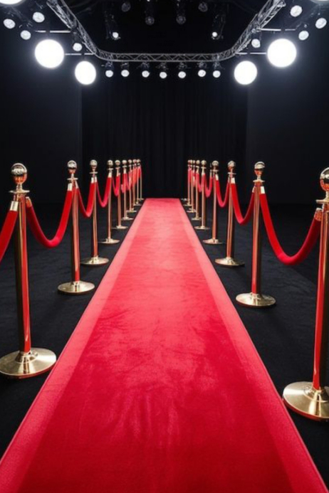Szablon Black Neon Glamour Red Carpet Entrance Poster | PosterMyWall