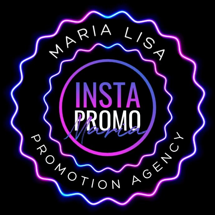 Plantilla de Black Neon Instagram Promo Promotion Logo | PosterMyWall