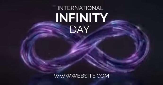 Black Neon International Infinity Day Facebook Shared Image Template ...