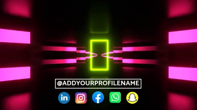 Black Neon Motion Graphics Digital Display (16:9) Template | PosterMyWall