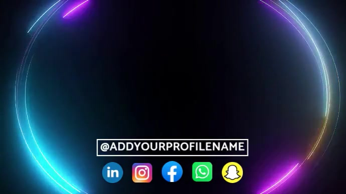 Black Neon Motion Graphics Digital Display (16:9) Template | PosterMyWall