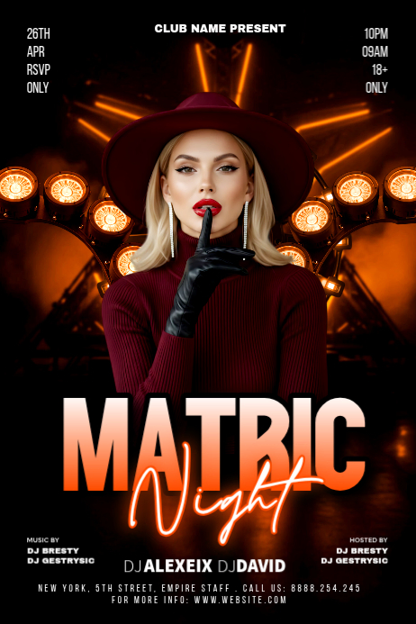 Plantilla de Black Neon Nightclub Event Banner 4' × 6' | PosterMyWall