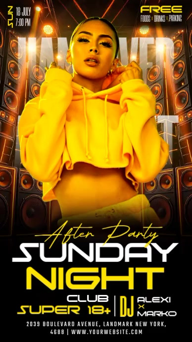 Nightclub Event Facebook Story Template | PosterMyWall