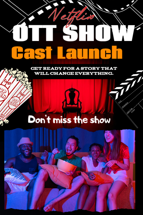 Black Neon Oot Show Poster Template | PosterMyWall