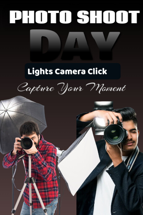 Copy of Black Neon Photo Shoot Day Poster | PosterMyWall