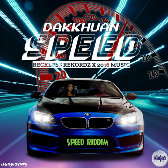 Plantilla de Black Neon Speed Album Cover | PosterMyWall