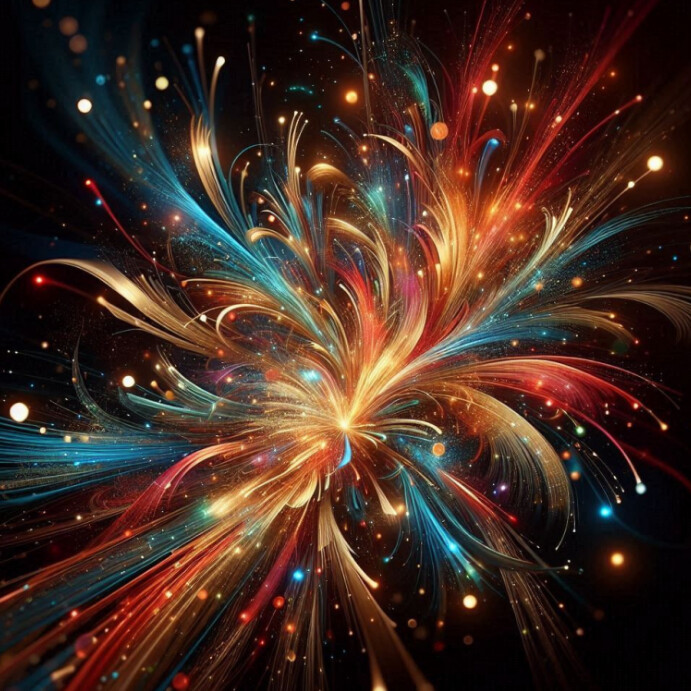 Black Neon Splash Multicolor Instagram Post Template | PosterMyWall