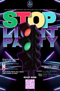 Stop Light Party 2025 Template | PosterMyWall