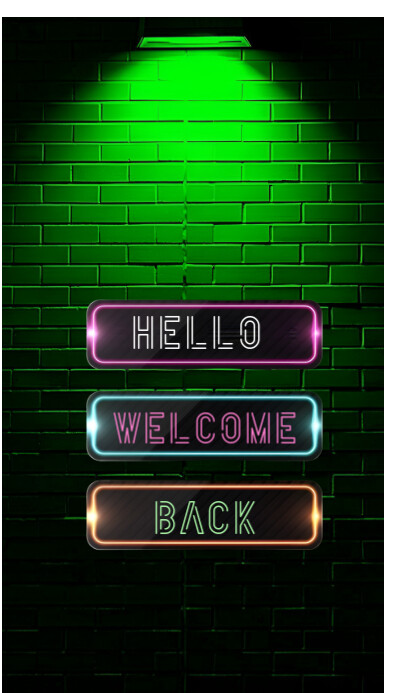 Black Neon Welcome Back Business Card Template | PosterMyWall