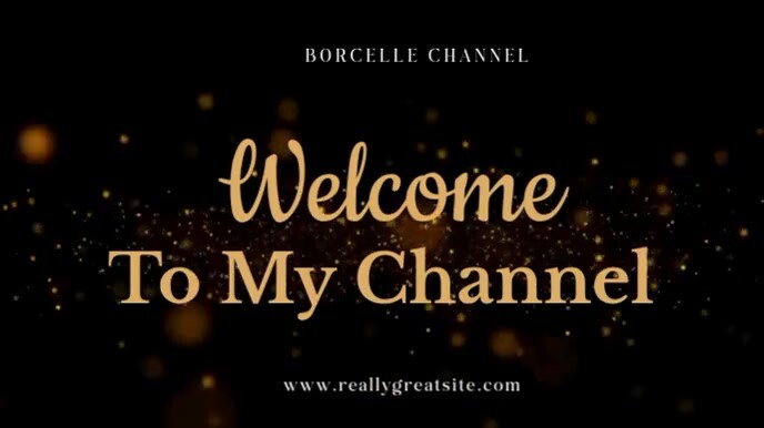 Black Neon Welcome To My Channel Digital Display (16:9) Template ...