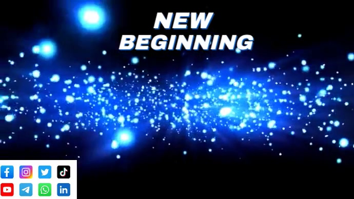 Black New Beginnings Digital Display Video Template | PosterMyWall