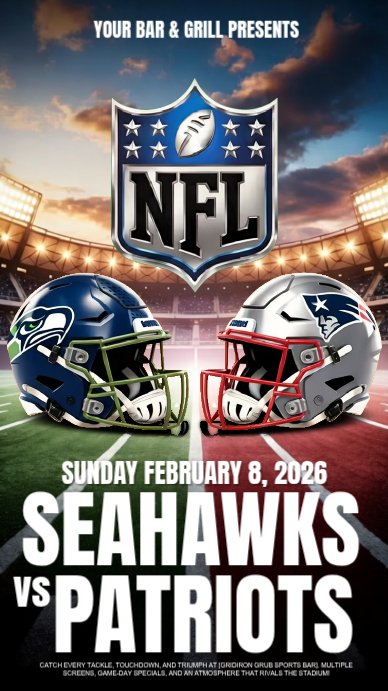 Black NFL Game Day Promotion Instagram Story Template | PosterMyWall