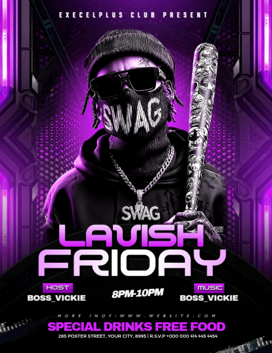 Copy of Black Night Club Event Flyer | PosterMyWall