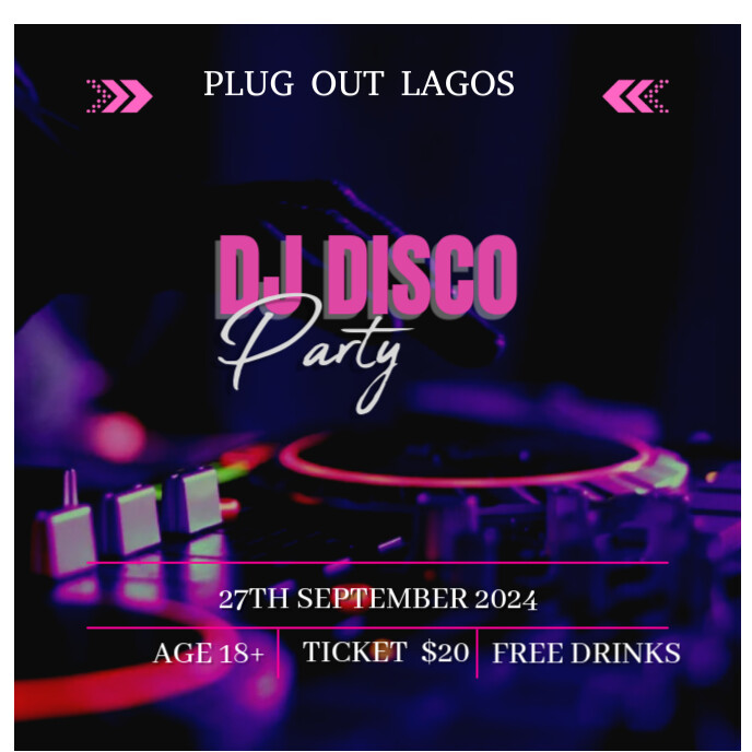 Plantilla de Black Nightclub Design Album Cover | PosterMyWall