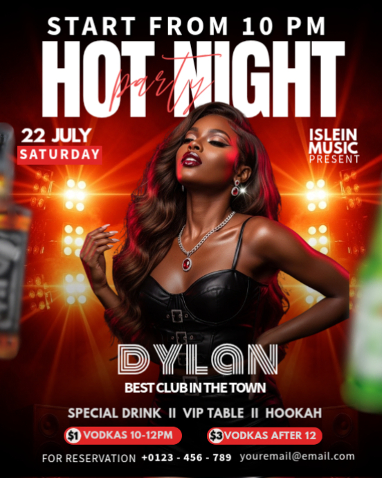 Black Nightclub Event Template | PosterMyWall