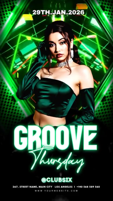 Black Nightclub Event Instagram Story Video Template | PosterMyWall