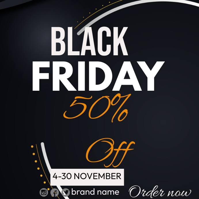 Black November (3) Template | PosterMyWall