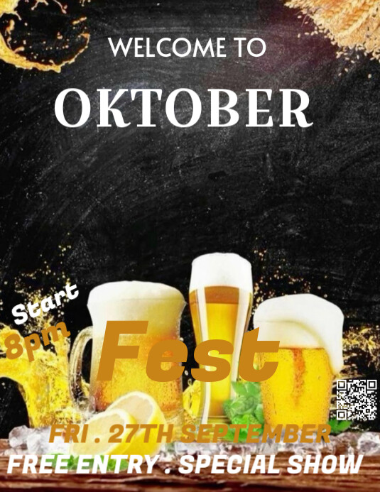 Copy of Black Oktoberfest Flyer (us Letter) | PosterMyWall