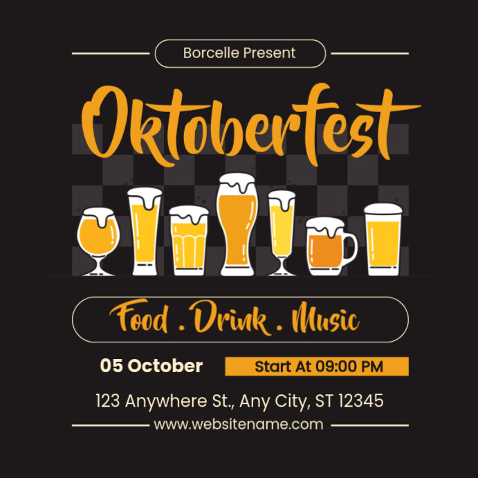 Copy of Black Oktoberfest Instagram Post | PosterMyWall