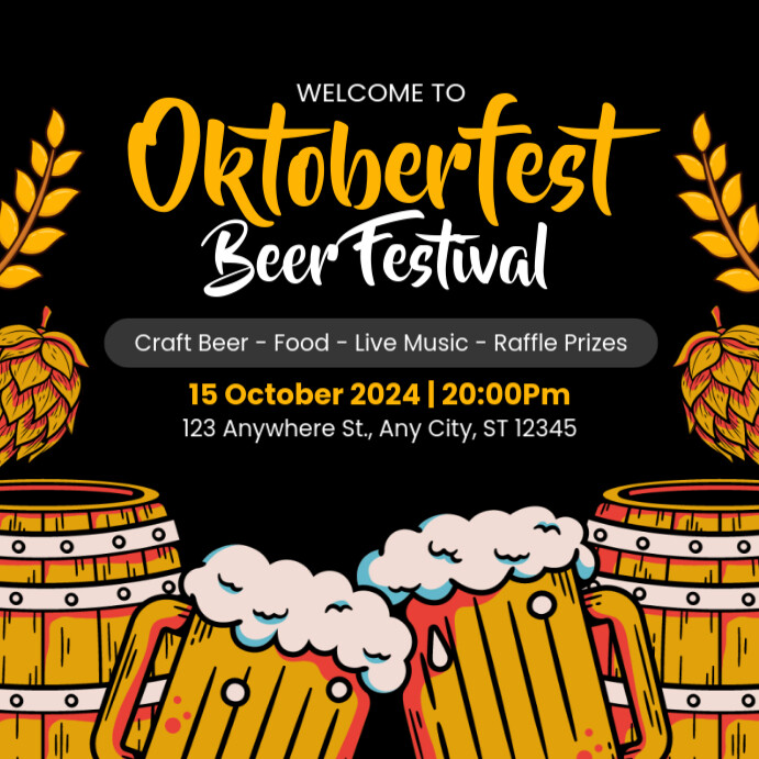 Copy of Black Oktoberfest Instagram Post | PosterMyWall
