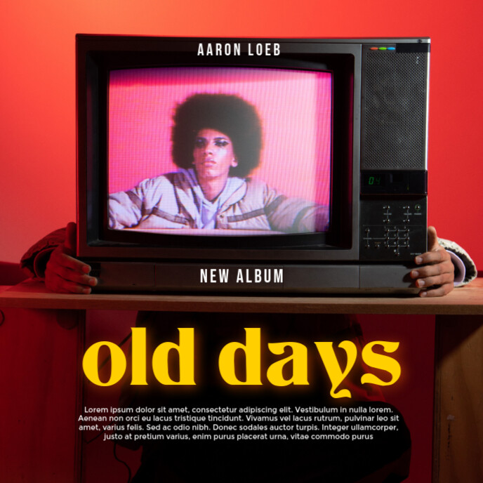 Black Old Days Album Cover Template | PosterMyWall