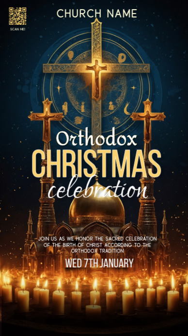 Plantilla de Black Orthodox Christmas Instagram Story | PosterMyWall