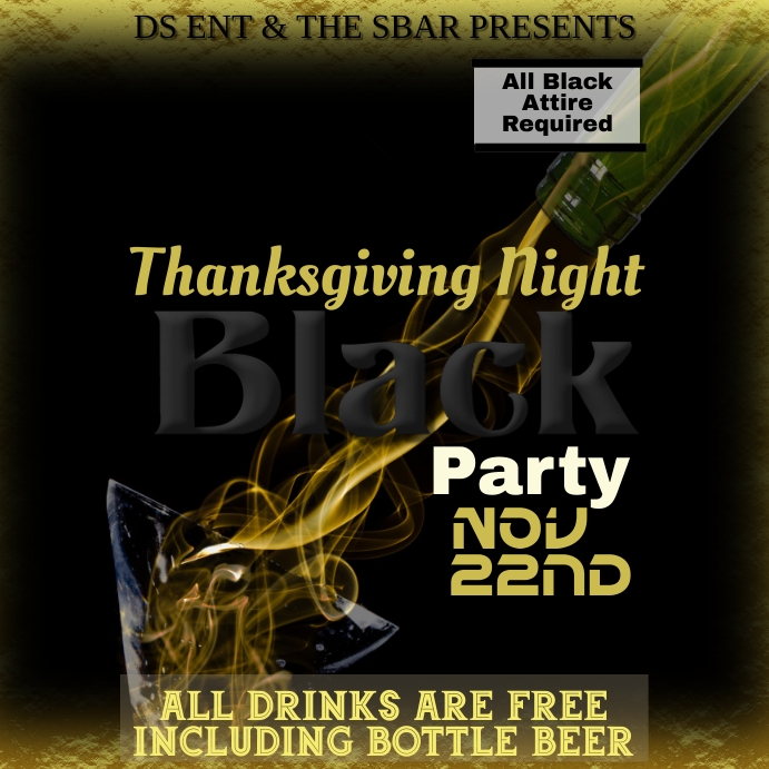 Black Party Template | PosterMyWall