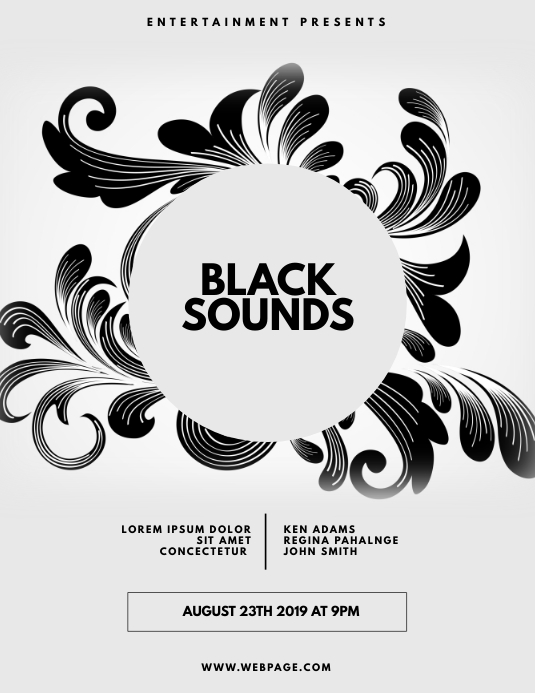 Copy of Black party event flyer design template | PosterMyWall