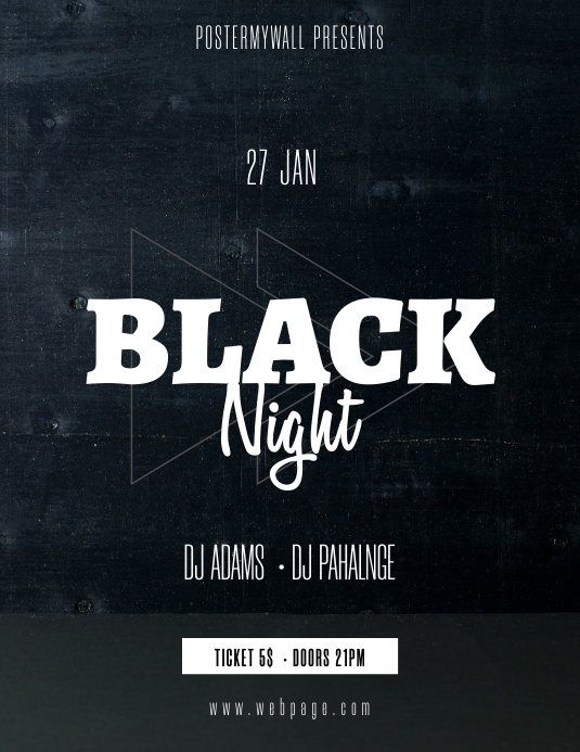 Black Party Flyer Template | PosterMyWall