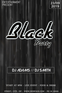 Black event flyer template | PosterMyWall