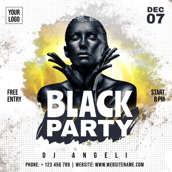 Black Party Template | PosterMyWall