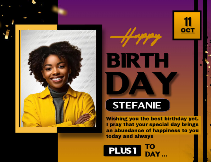 Copy of Black Pastel Birthday Flyer Flyer (us Letter) | PosterMyWall