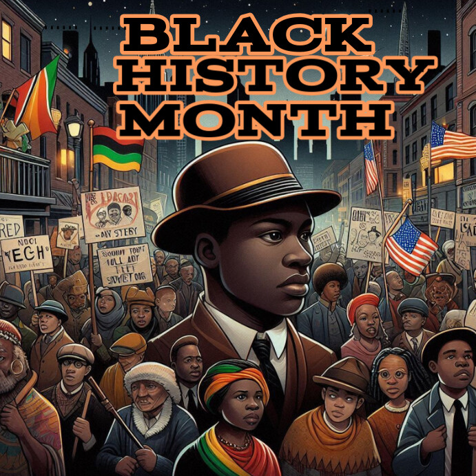 Black Pastel Black History Day Instagram Post Template | PosterMyWall